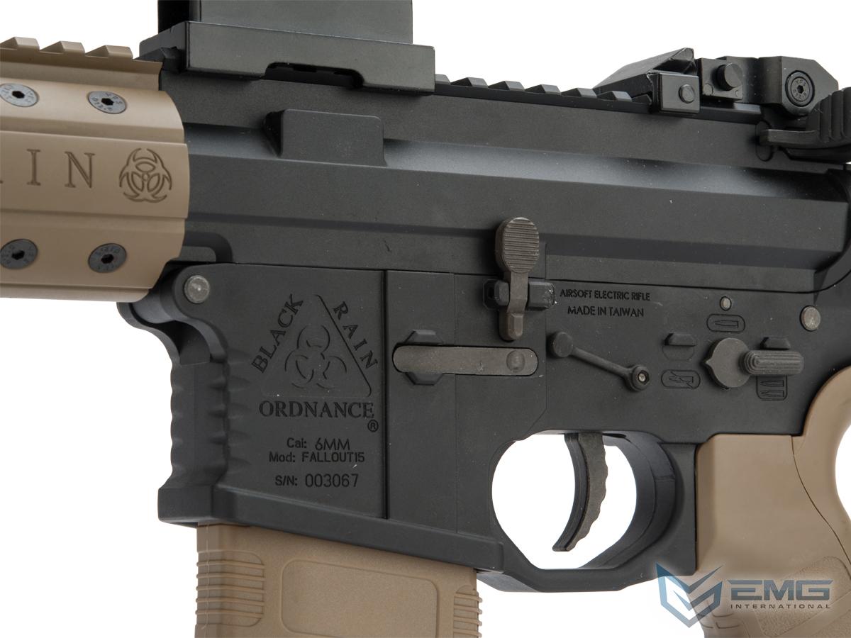 EMG Black Rain Ordnance BRO SPEC15 Licensed AR-15 Airsoft AEG Rifle (Color: Dark Earth / Carbine ...