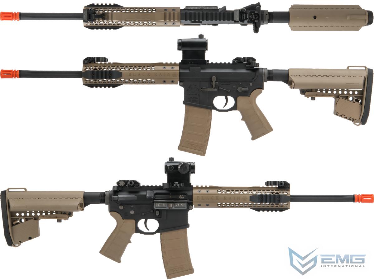 EMG Black Rain Ordnance BRO SPEC15 Licensed AR-15 Airsoft AEG Rifle (Color: Dark Earth / CQB ...