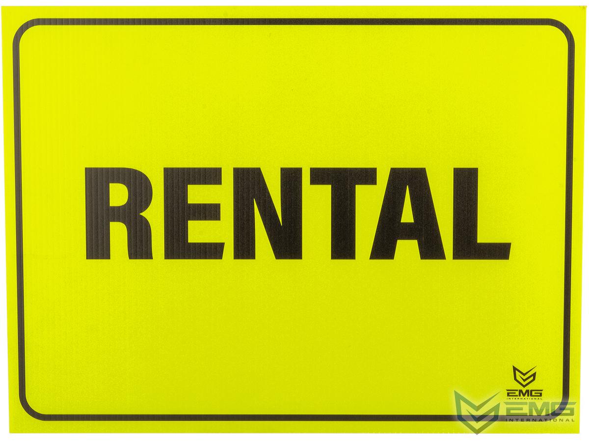 Airsoft 18" x 24" Neon Plastic Field Sign by EMG (Type: Rental ...