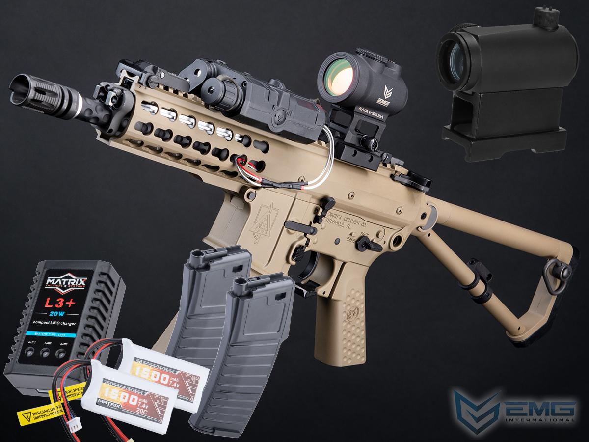 EMG Helios Knights Armament Company PDW M2 Sportsline G2 AEG (Color: Tan / Polymer Receiver / Go ...