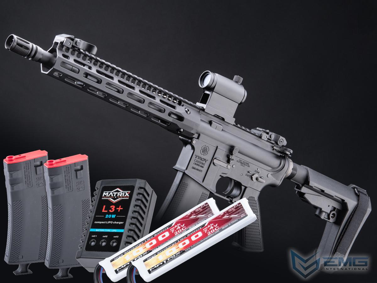 EMG Troy Industries Licensed SOCC M4 Carbine M-LOK AEG Rifle (Model: 10 ...