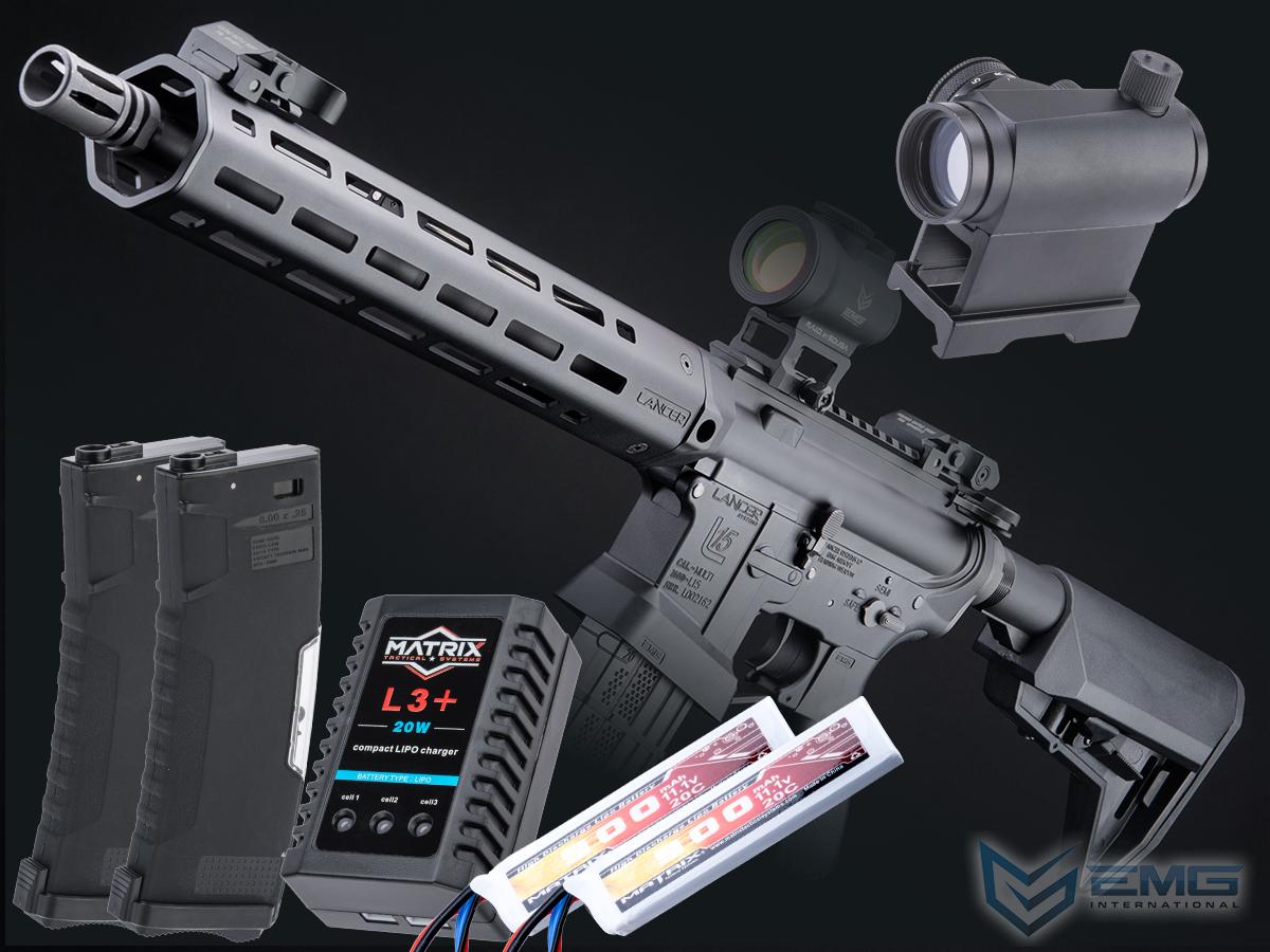EMG Lancer Systems Licensed L15 Defense Airsoft AEG Rifle (Model: Black ...