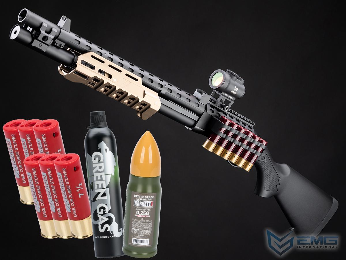 EMG Strike Industries Licensed M870 Gas Powered Pump Action Shotgun w ...
