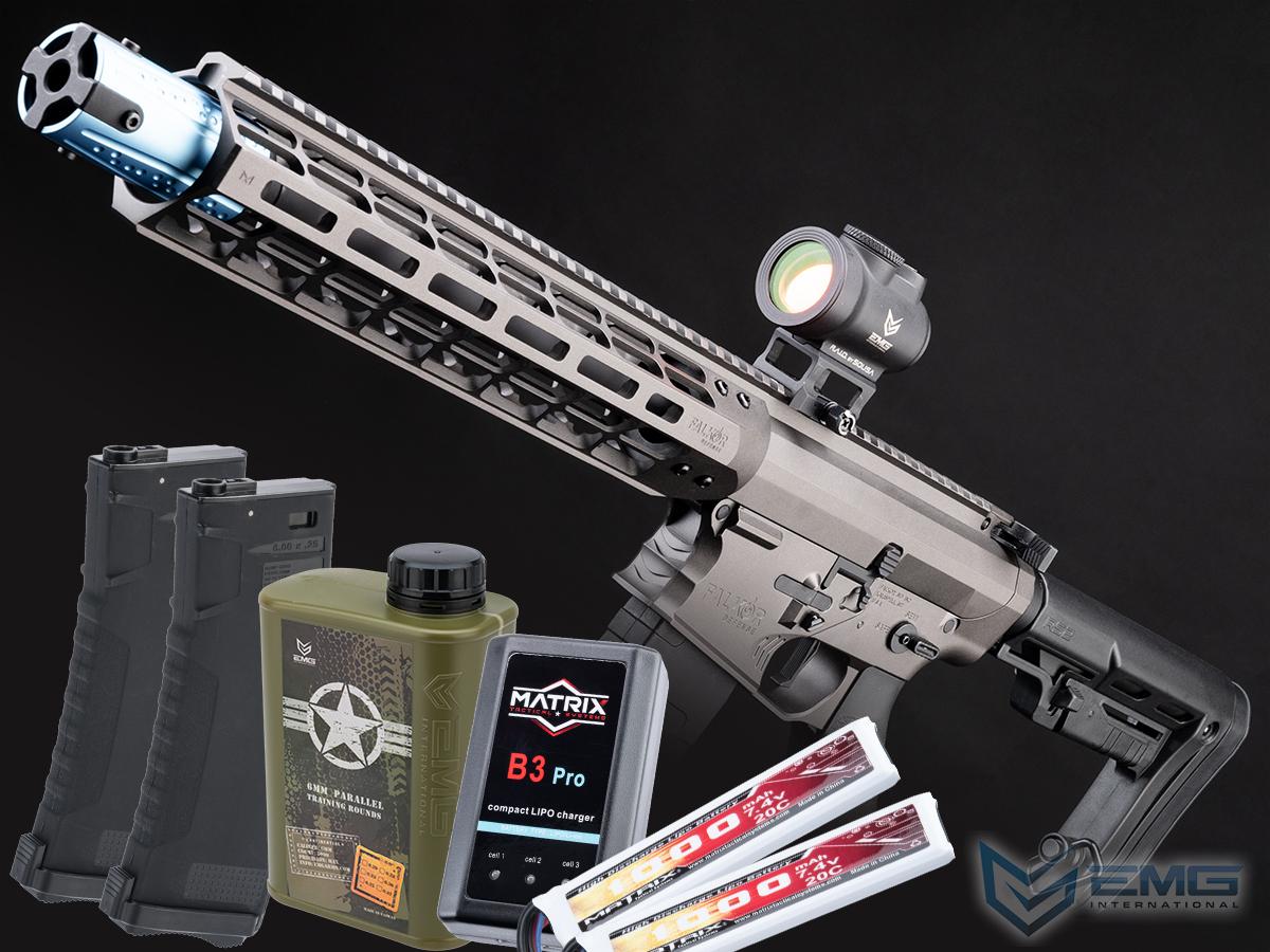EMG Falkor Blitz SBR Training Weapon M4 Airsoft AEG Rifle w/ Edge II ...