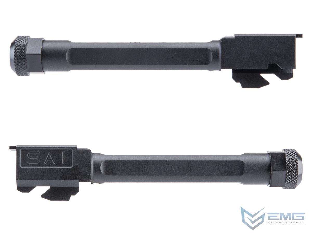 RA-Tech 14mm CCW Threaded Steel Outer Barrel w/ Thread Protector for EMG SAI BLU Gas Blowback ...