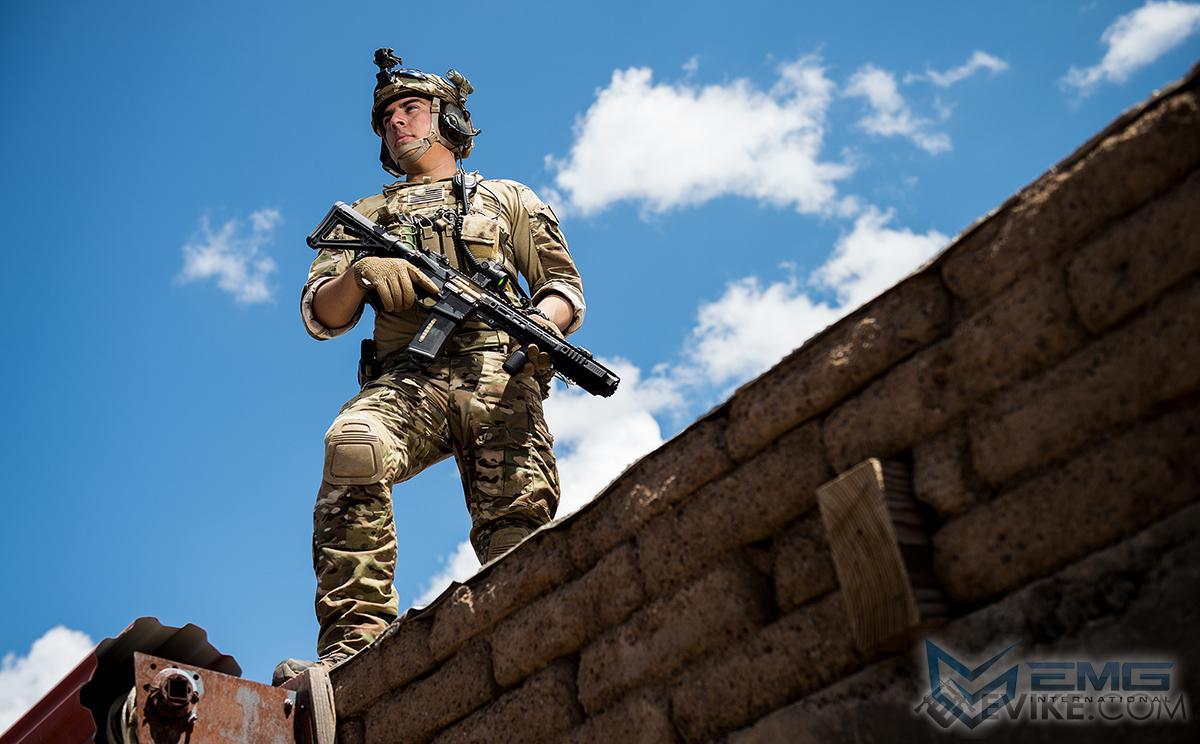 EMG SAI Licensed GRY SBR AR-15 / M4 AEG Training Rifle w/ i5 Gearbox ...