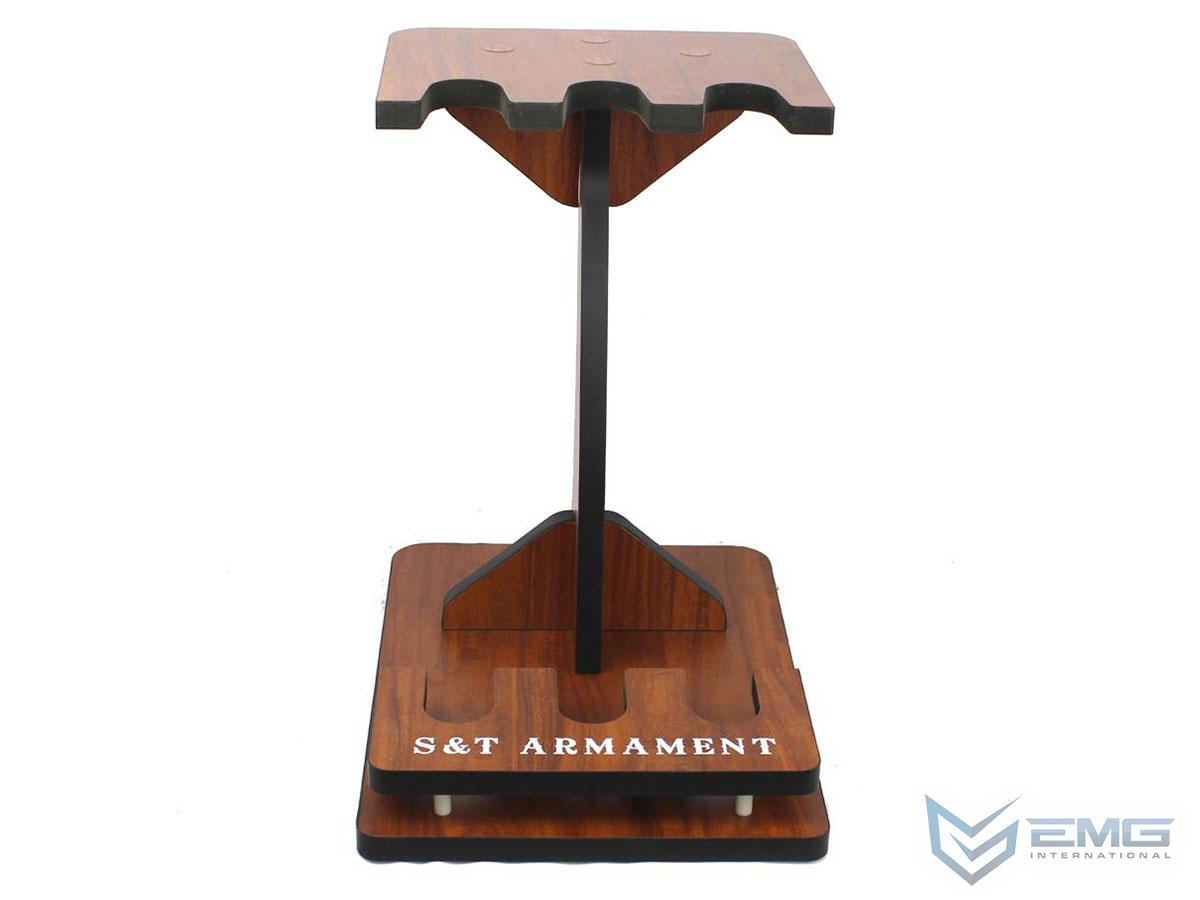 EMG Wooden Organizational Gun Rack / Display Stand (Capacity: 3 Long ...
