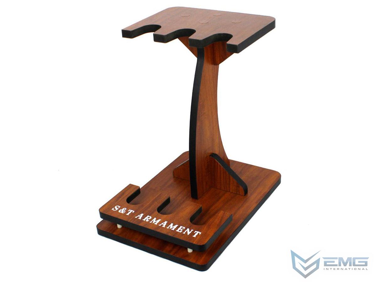 EMG Wooden Organizational Gun Rack / Display Stand (Capacity: 3 Long ...