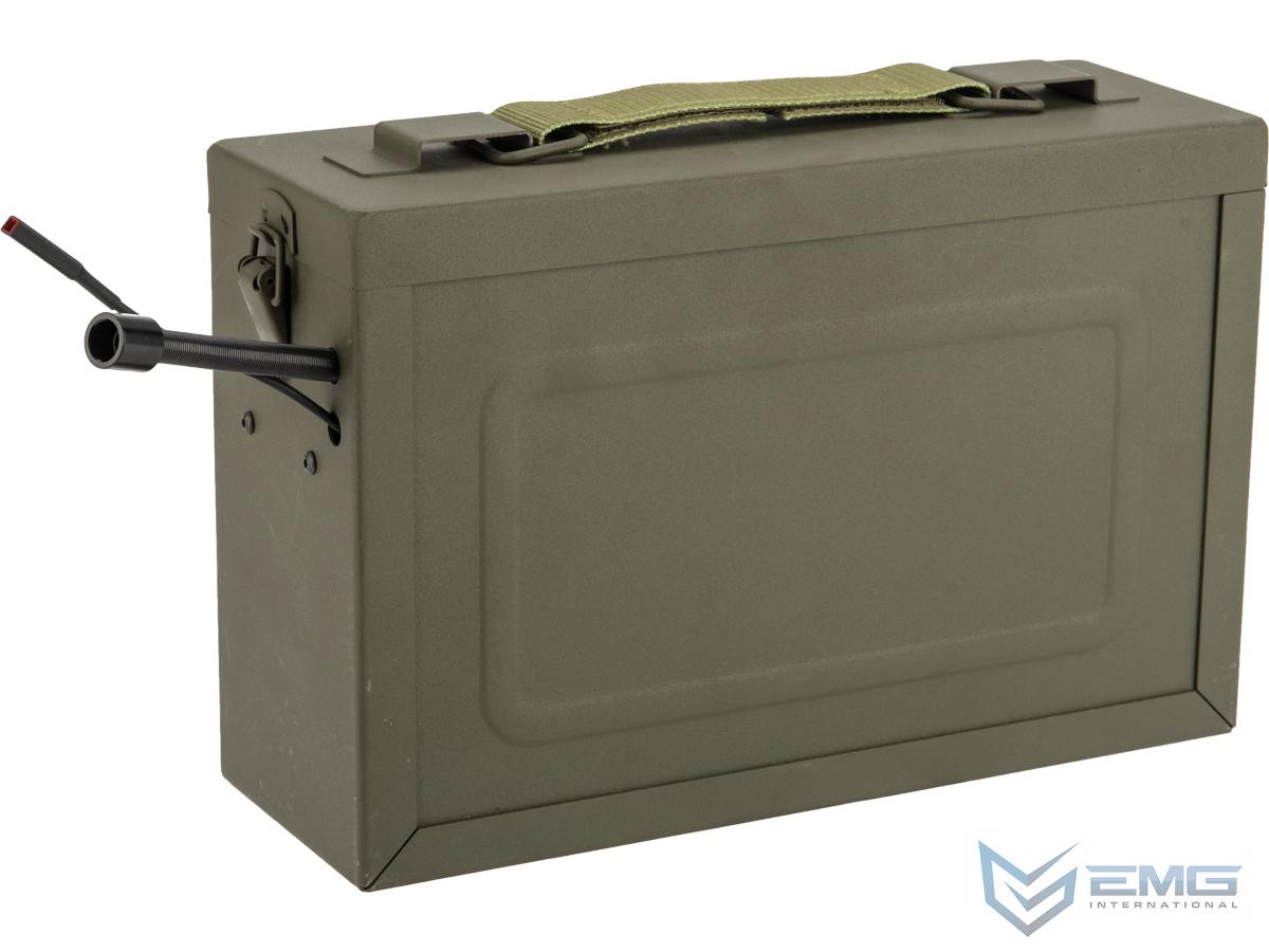 EMG 5000rd Spare Steel Box Magazine for M1919 Airsoft AEG Machine Gun ...