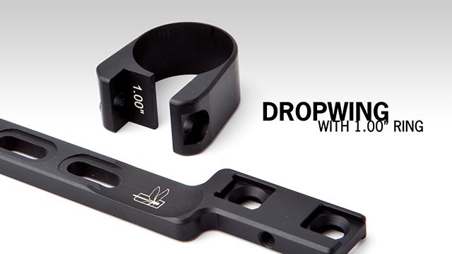 z Haley Strategic HSP Dropwing Adaptive Light Mount (Size: 1.00" Ring ...