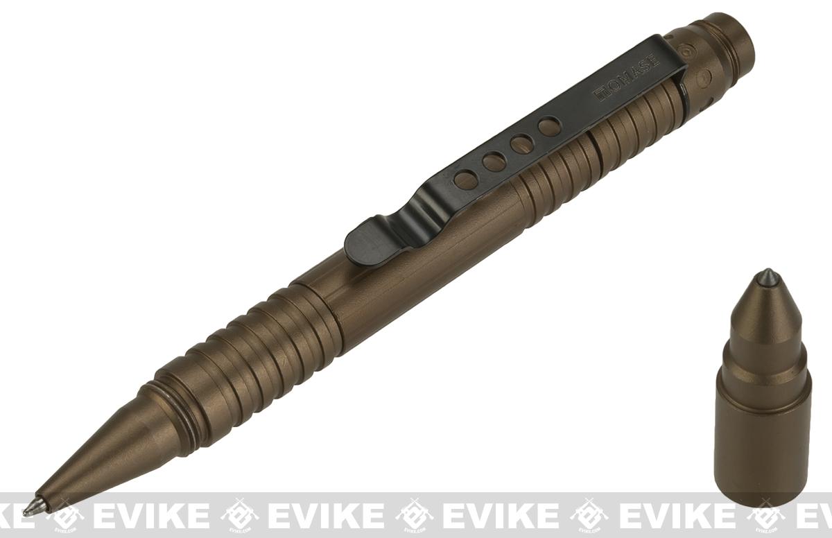 EDC Tactical Ballpoint Pen w/ Pocket Clip & Glass Breaker (Style: LED ...