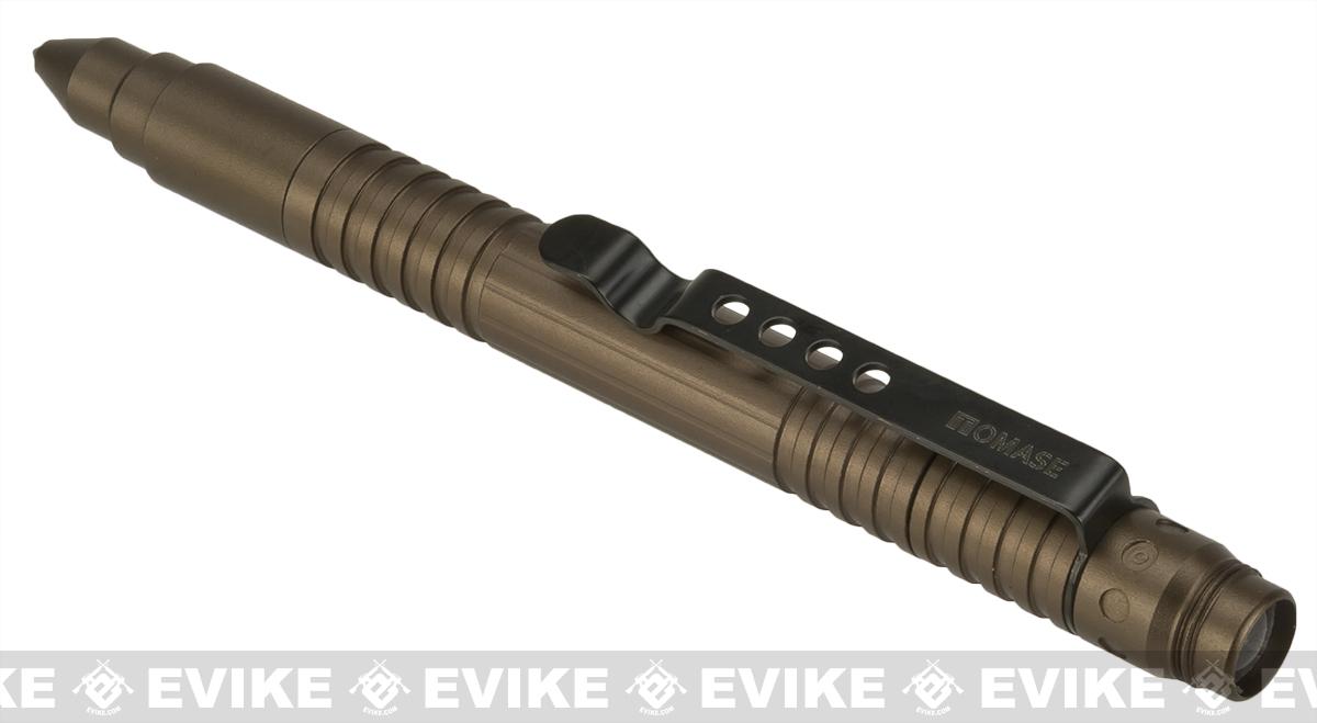 EDC Tactical Ballpoint Pen w/ Pocket Clip & Glass Breaker (Style: LED ...