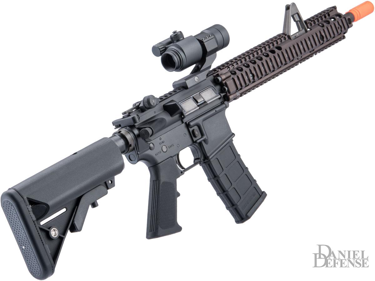 GHK Colt Licensed M4A1 SOPMOD Block 2 Gas Blowback Airsoft Rifle w/ EMG Daniel Defense RISII ...