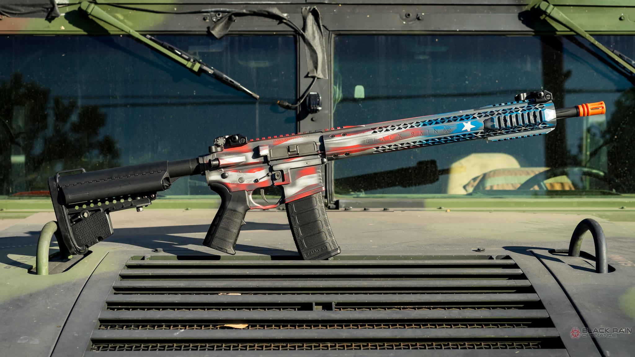 Black Rain Ordnance Fallout 15 "Force" Airsoft M4 AEG by King Arms with ...