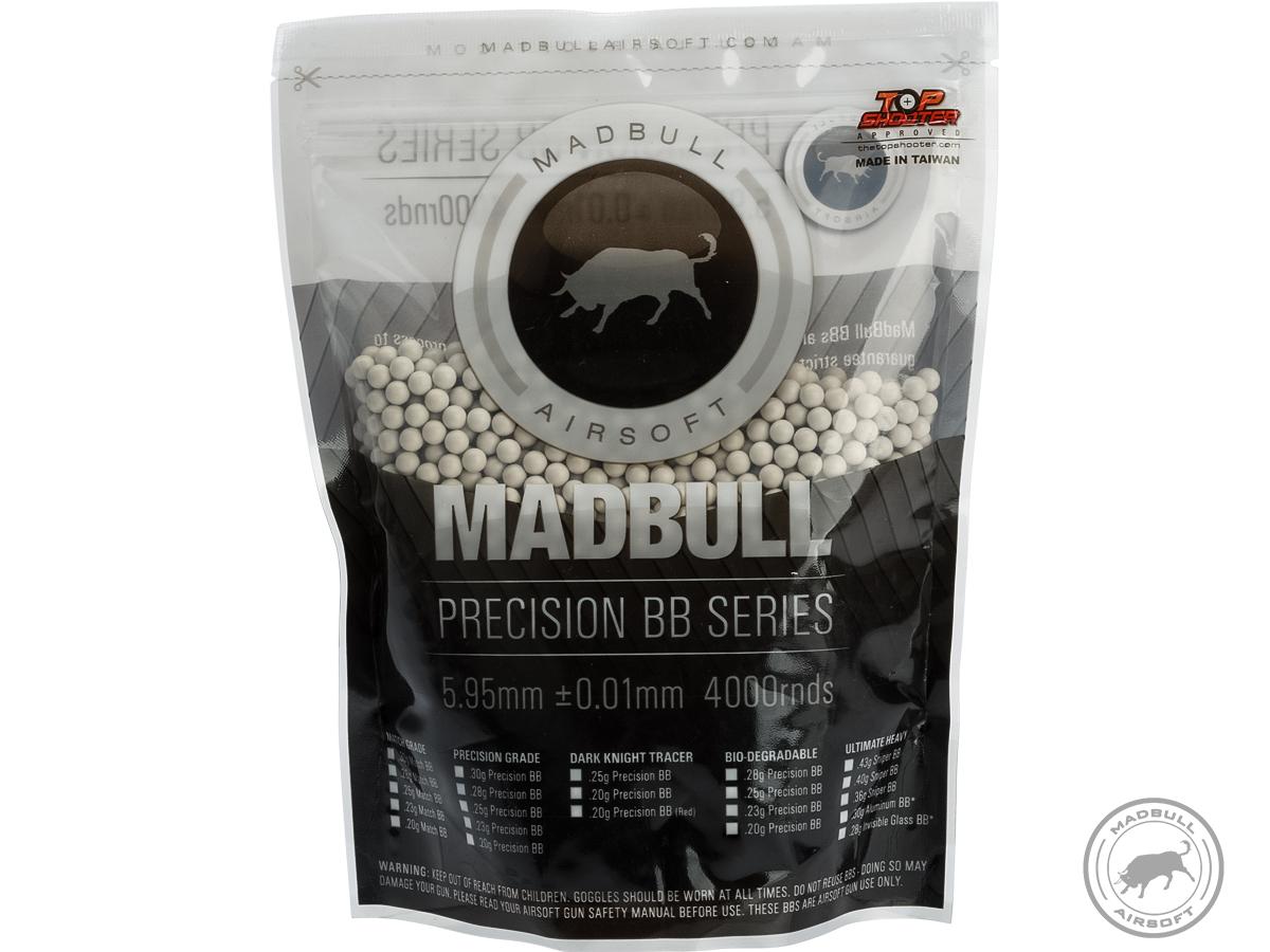 Madbull Airsoft 6mm Biodegradable .20g Precision BB (Qty: 4000 - White ...
