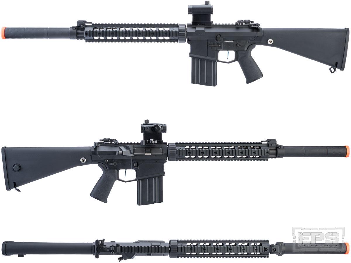 CYMA Platinum SR-25 QBS Airsoft AEG Designated Marksman Rifle (Model: SR-25 / Evike Performance ...
