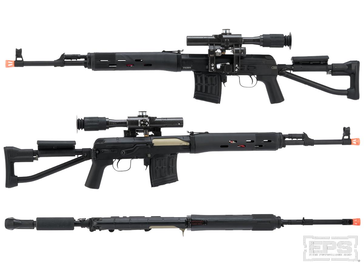 CYMA Standard SVD-S Airsoft AEG Sniper Rifle with Folding Stock ...