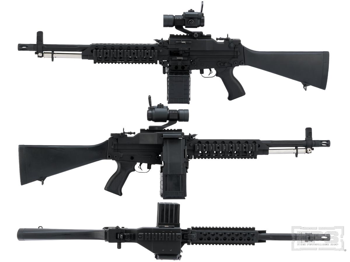 Evike Performance Shop Custom G&P MK23 Airsoft AEG Light Machine Gun ...