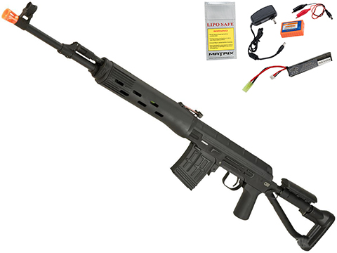 CYMA Standard SVD-S Airsoft AEG Sniper Rifle with Folding Stock ...