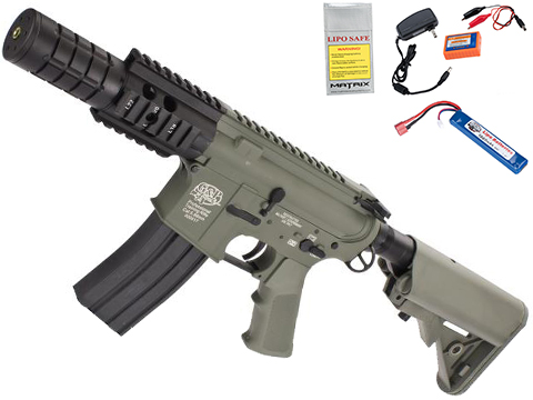 Evike Custom Class I G&P "Patriot" M4 Airsoft AEG Rifle (Color: Foliage ...