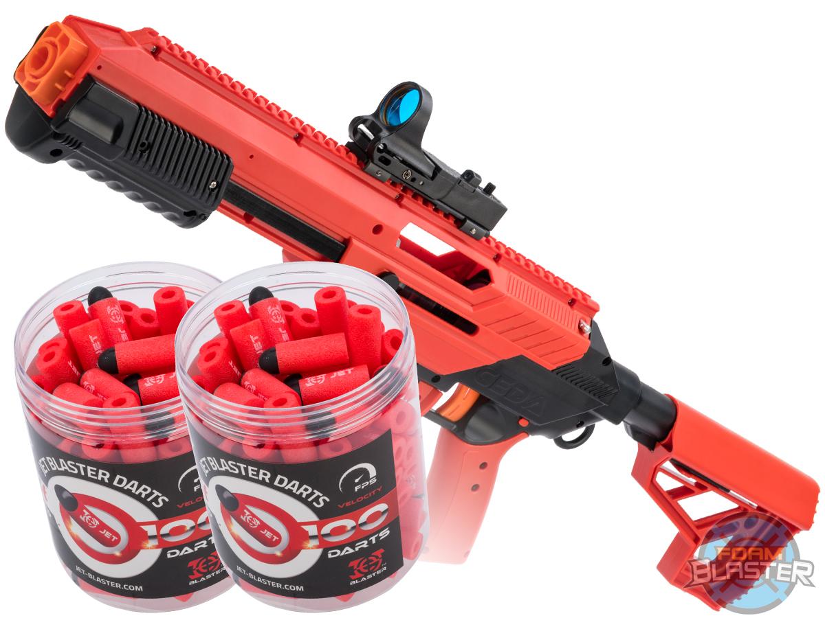 Jet Blaster CEDA Foam Blaster Dart Gun (Model: Model S / Red / Add 1000 ...