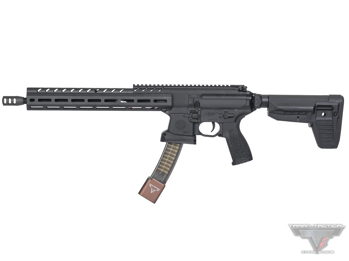 Evike.com Custom JW SIG SAUER ProForce MPX AEG w/ EMG TTI JW Suite (Model: Black Handguard / 400 ...