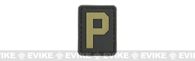 Evike.com PVC Hook and Loop Letters & Numbers Patch Black/Tan (Letter ...