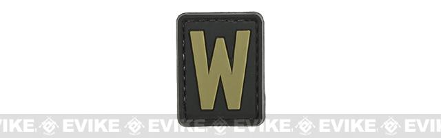 Evike.com PVC Hook and Loop Letters & Numbers Patch Black/Tan (Letter ...