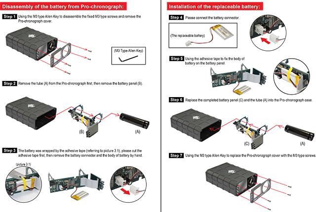 Replacement Battery for Evike, UFC, AMP, Elite Force Chronograph ...