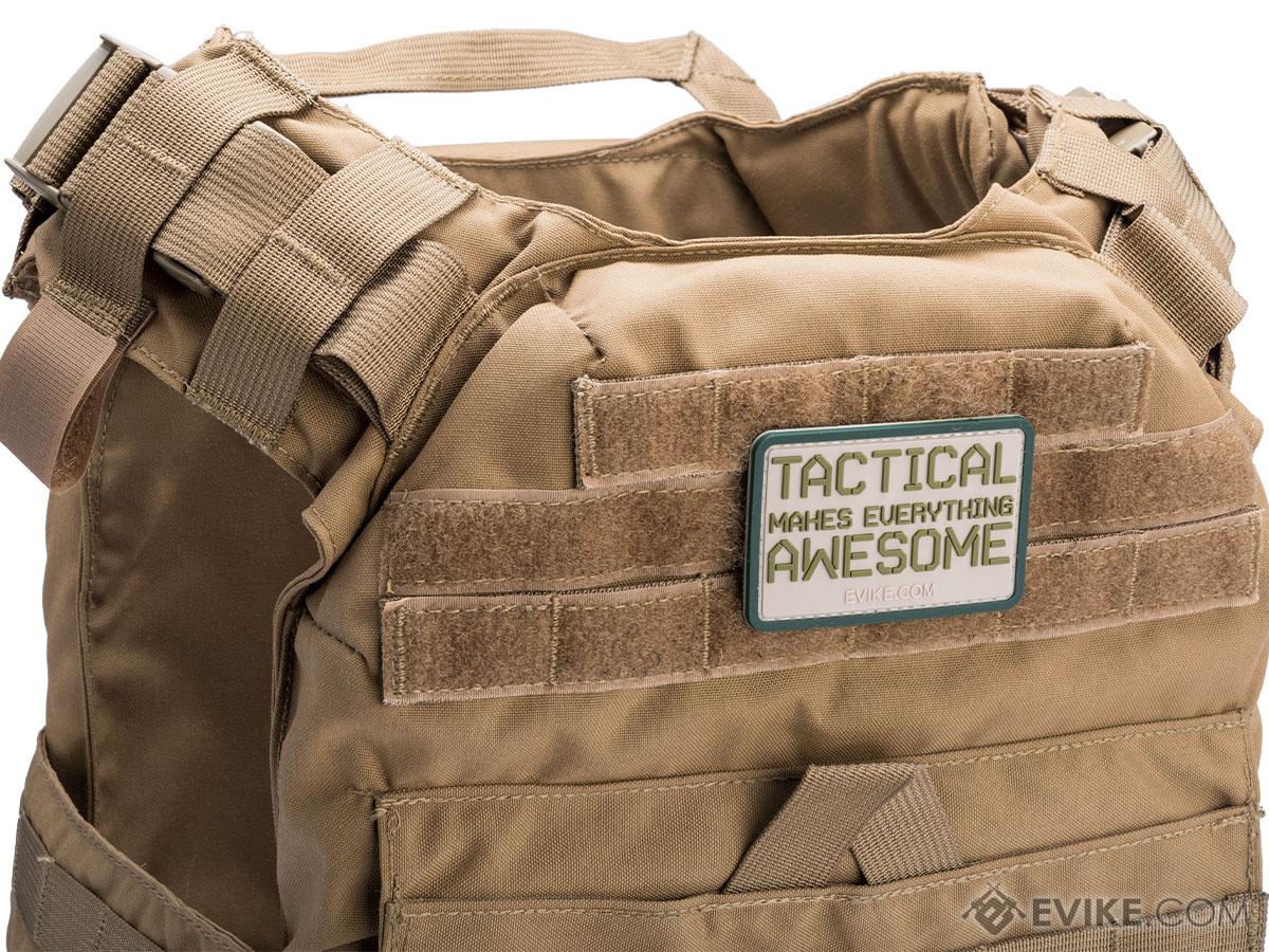 "Tactical Makes Everything Awesome" 3" x 2" PVC Morale Patch, Tactical ...
