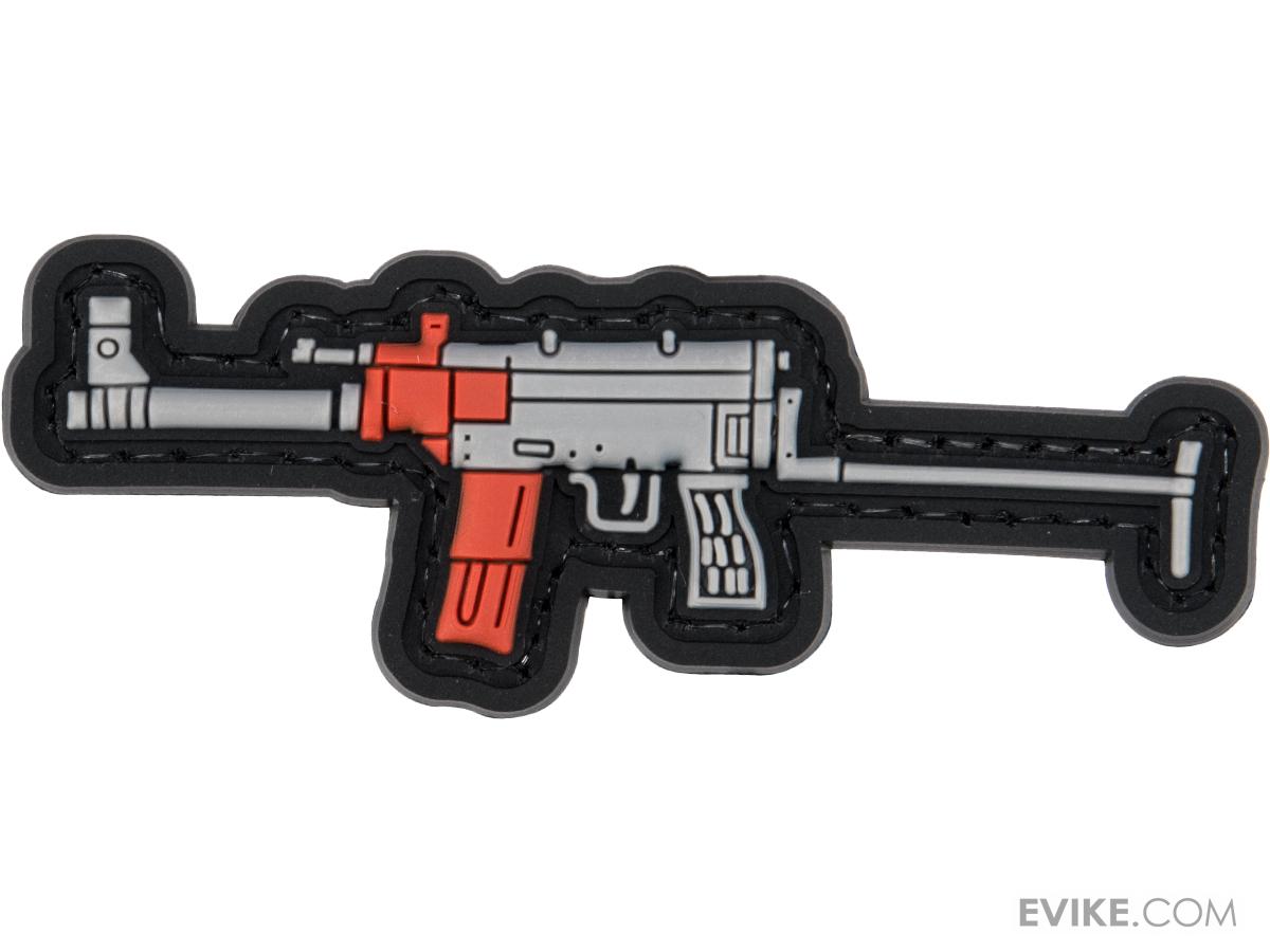 Evike.com PVC Morale Patch "Mini Gun" Series (Model: Type 79 / Black ...