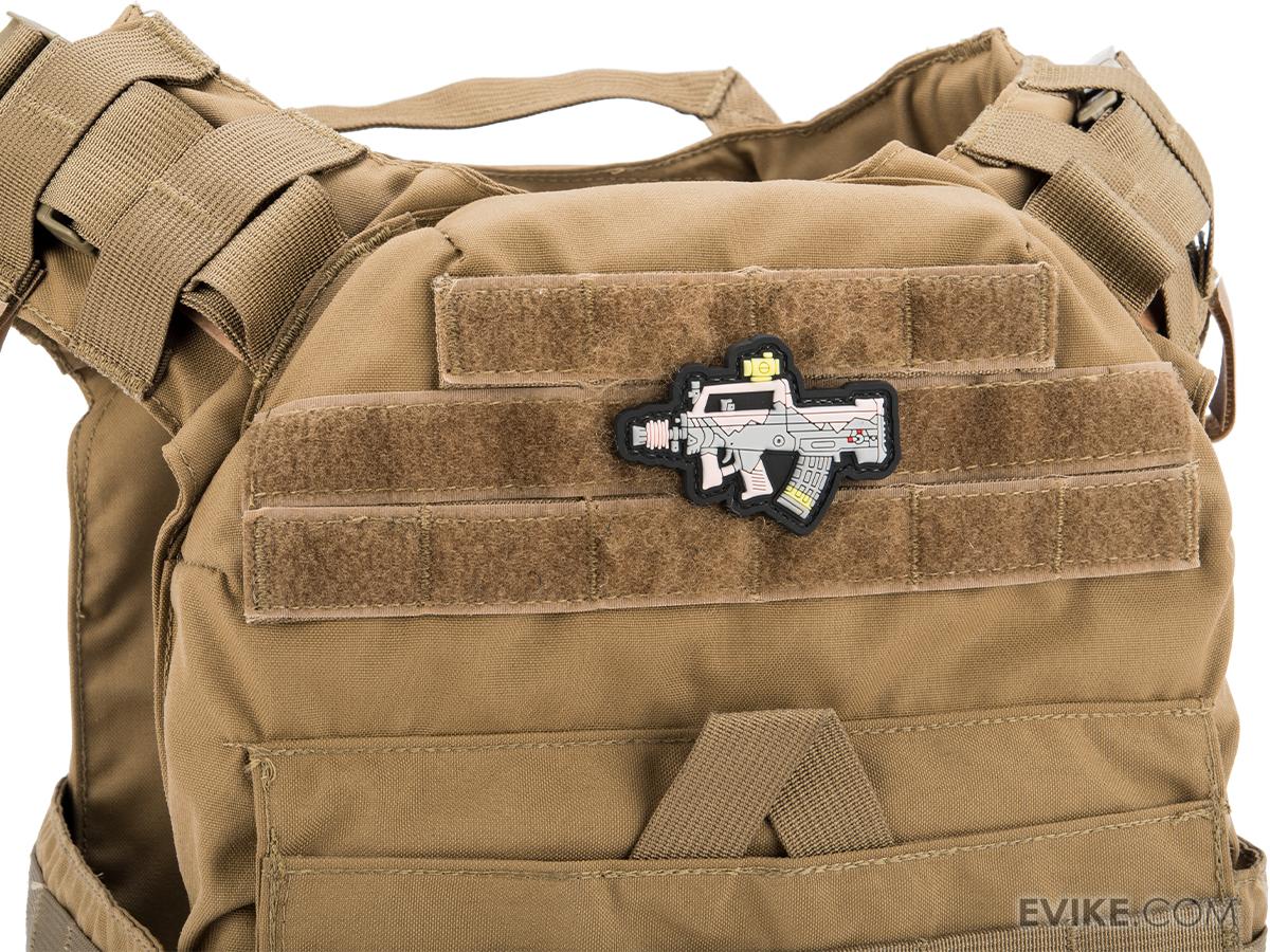 Evike.com PVC Morale Patch "Mini Gun" Series (Model: Type 97B / Pink ...
