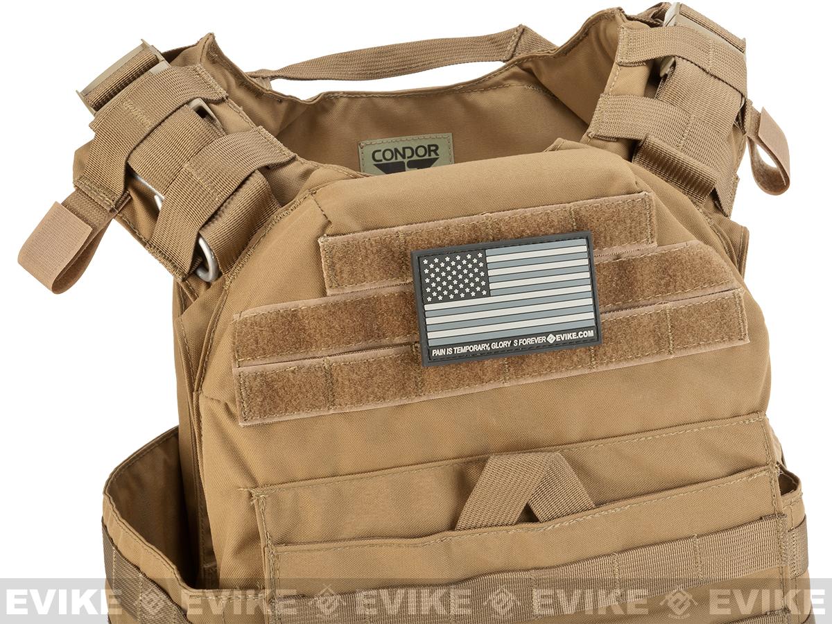 Evike.com US Flag PVC Hook and Loop Patch (Color: SWAT / Regular ...