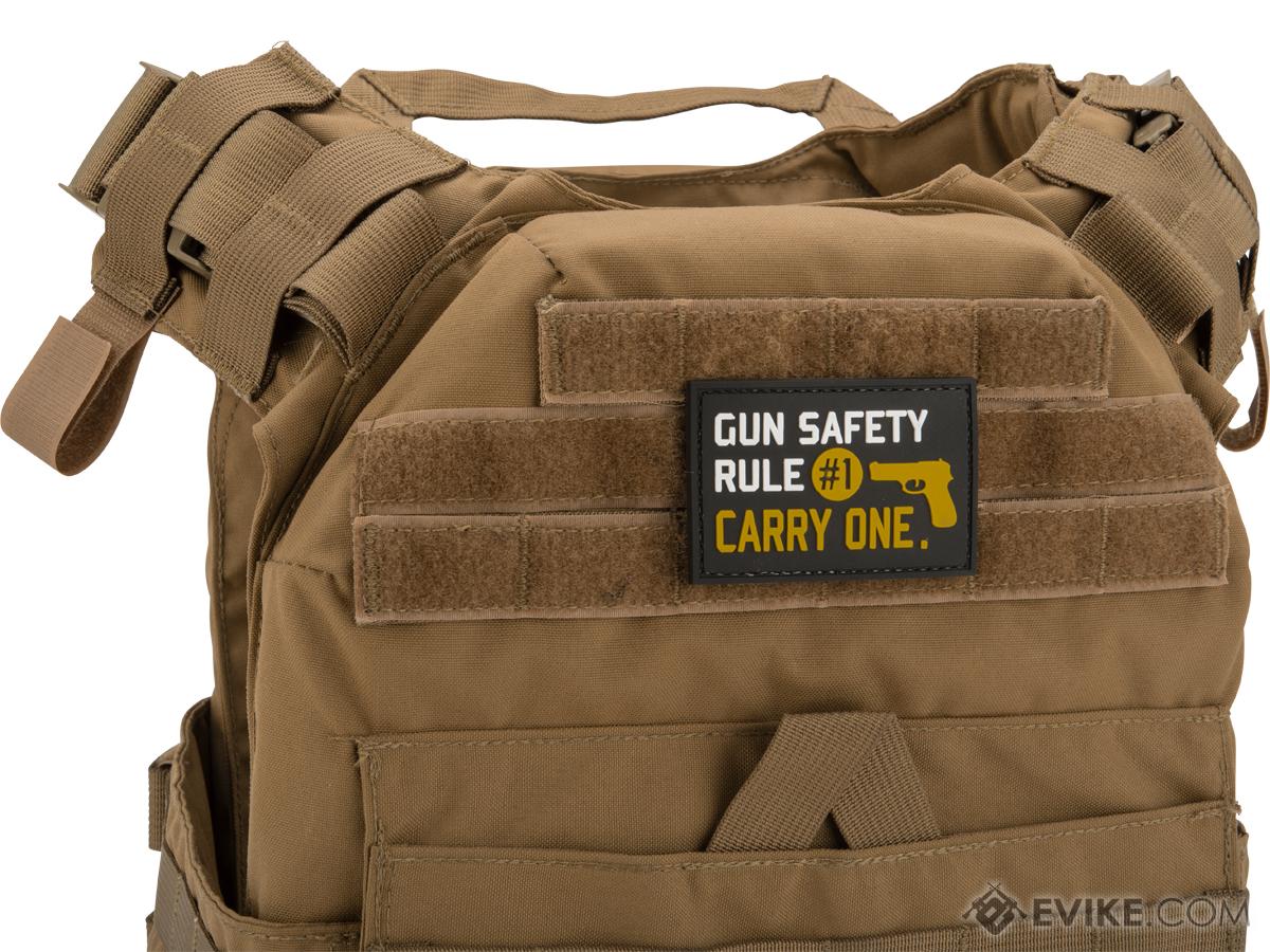 Evike.com PVC 2" x 3" Morale Patch - Gun Rule #1, Tactical Gear/Apparel ...