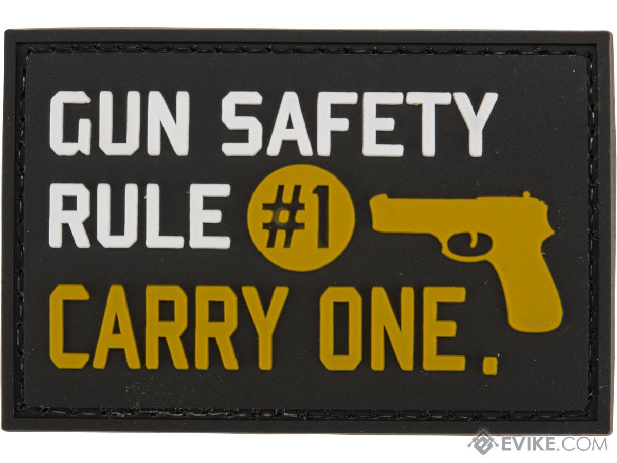 Evike.com PVC 2" x 3" Morale Patch - Gun Rule #1, Tactical Gear/Apparel ...