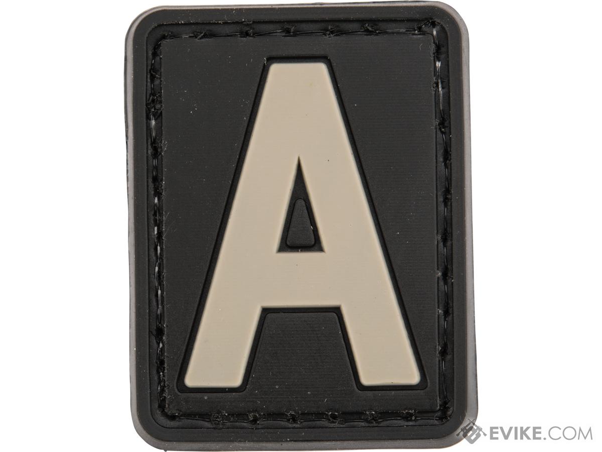 Evike.com PVC Hook and Loop Letters & Numbers Patch Black/Grey (Letter ...