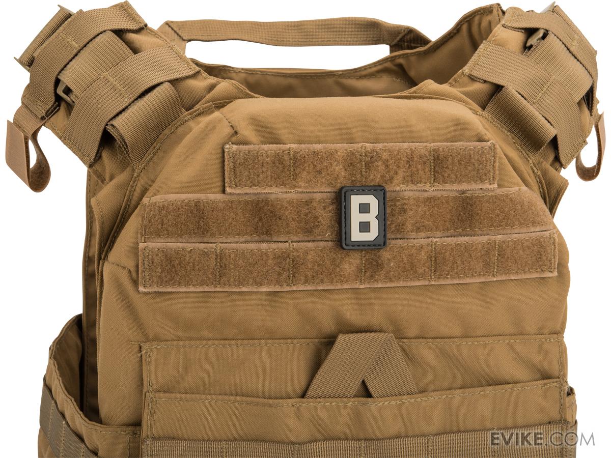 Evike.com PVC Hook and Loop Letters & Numbers Patch Black/Grey (Letter ...