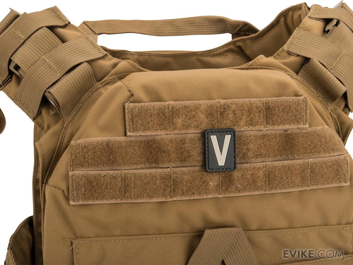 Evike.com PVC Hook and Loop Letters & Numbers Patch Black/Grey (Letter ...