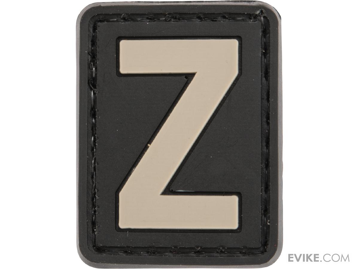 Evike.com PVC Hook and Loop Letters & Numbers Patch Black/Grey (Letter ...