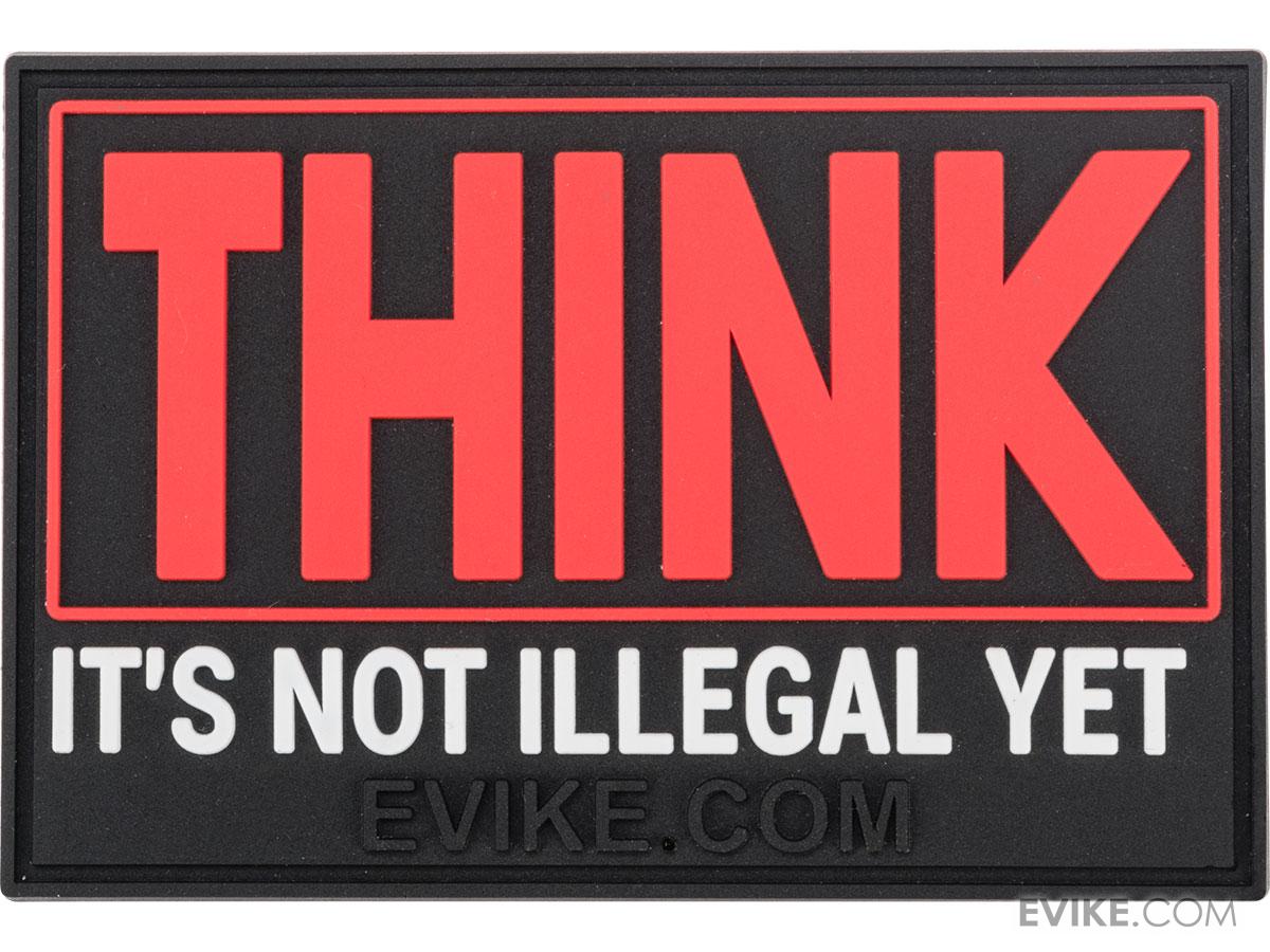 Evike.com "Think" PVC Morale Patch, Tactical Gear/Apparel, Patches