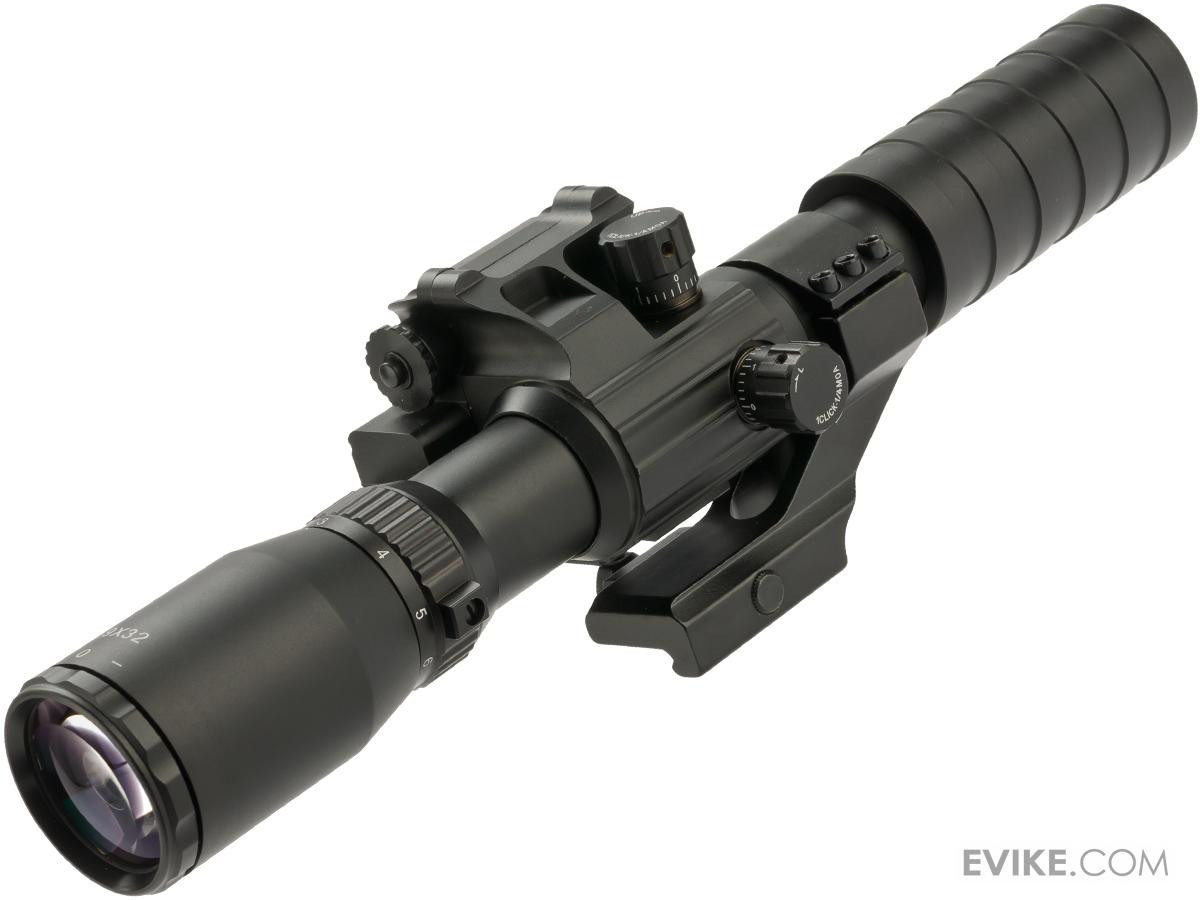 Evike.com 3-9x32 Variable Scope with Laser Aiming Module, Accessories ...