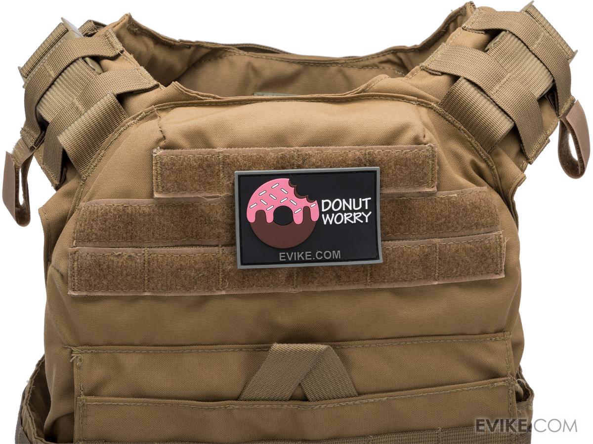 Evike.com "Donut Worry" PVC Morale Patch, Tactical Gear/Apparel, Patches