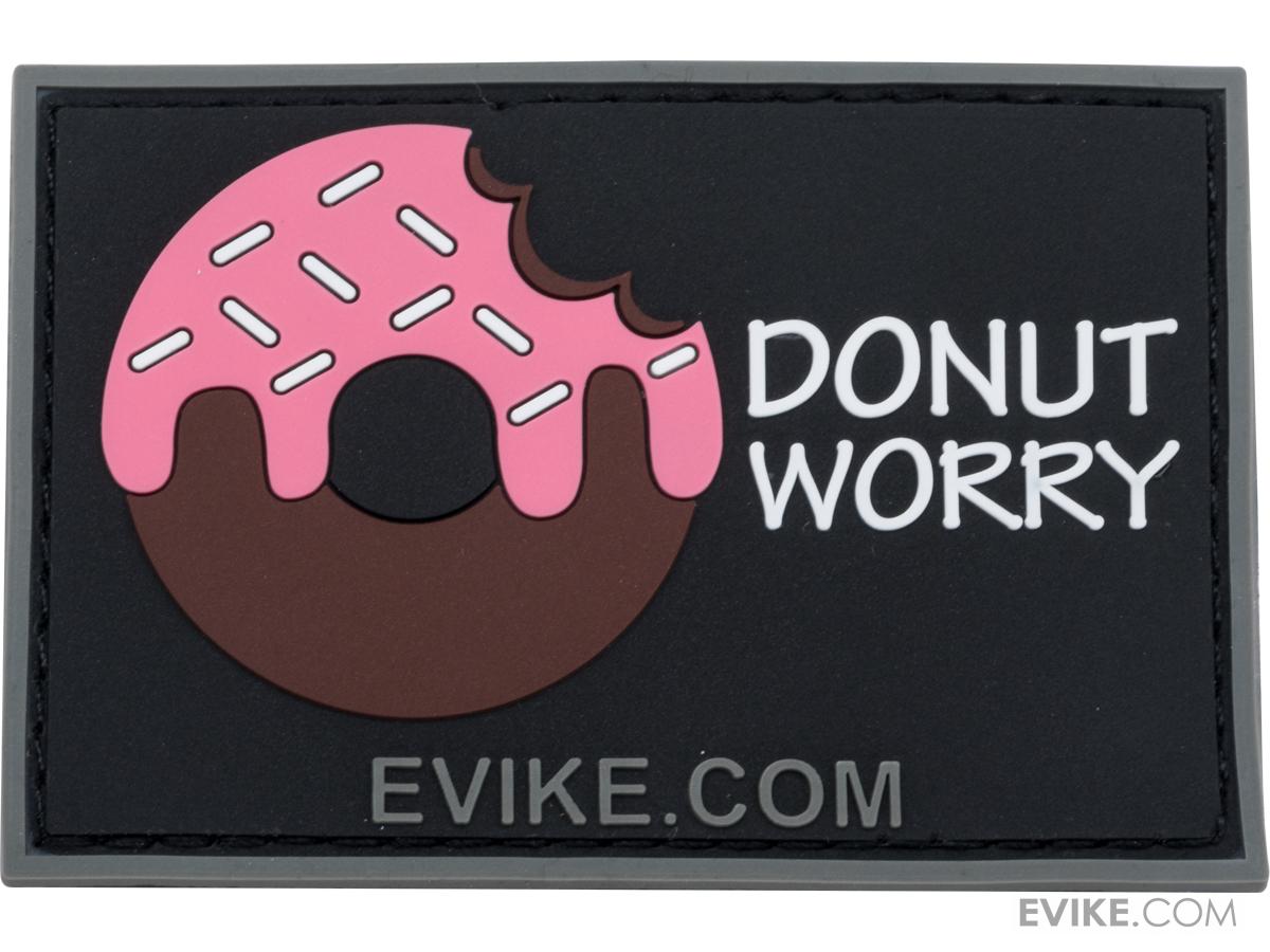 Evike.com "Donut Worry" PVC Morale Patch, Tactical Gear/Apparel, Patches
