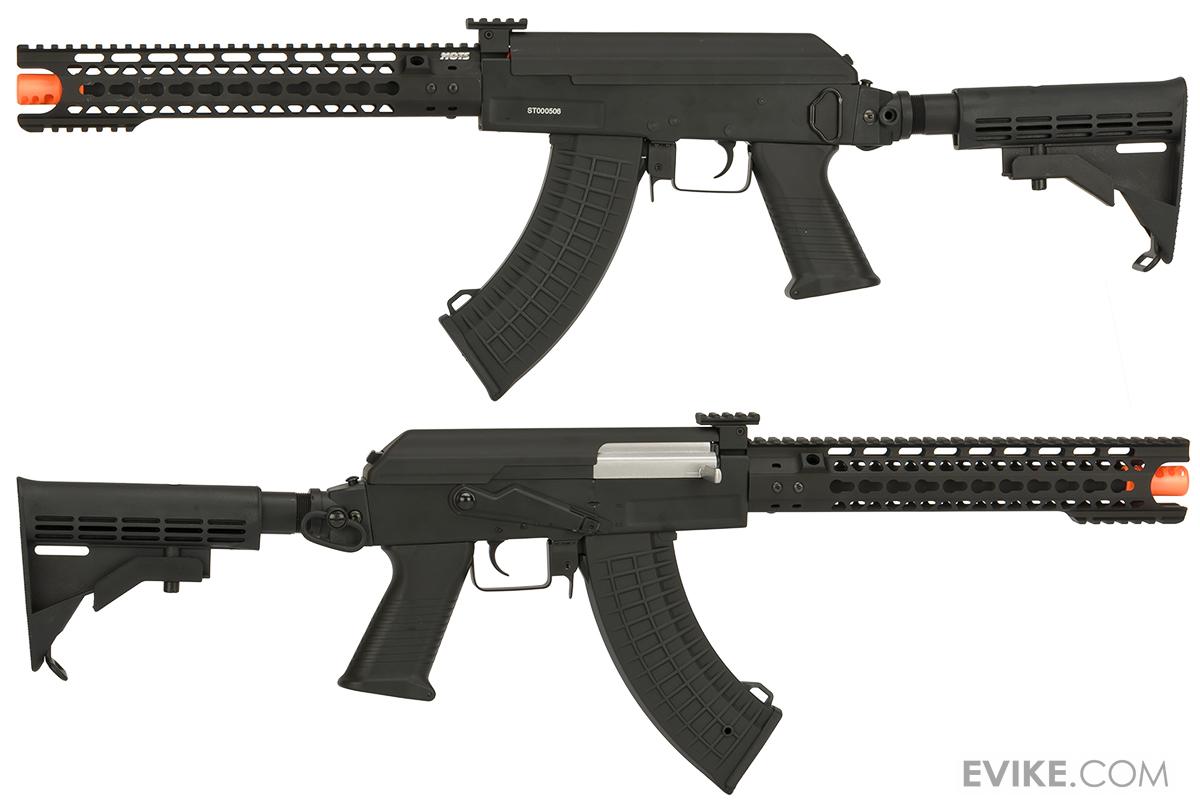 Evike Custom "AK Hybrid" Full Metal AK47 Airsoft AEG with 12.5" MOTS ...