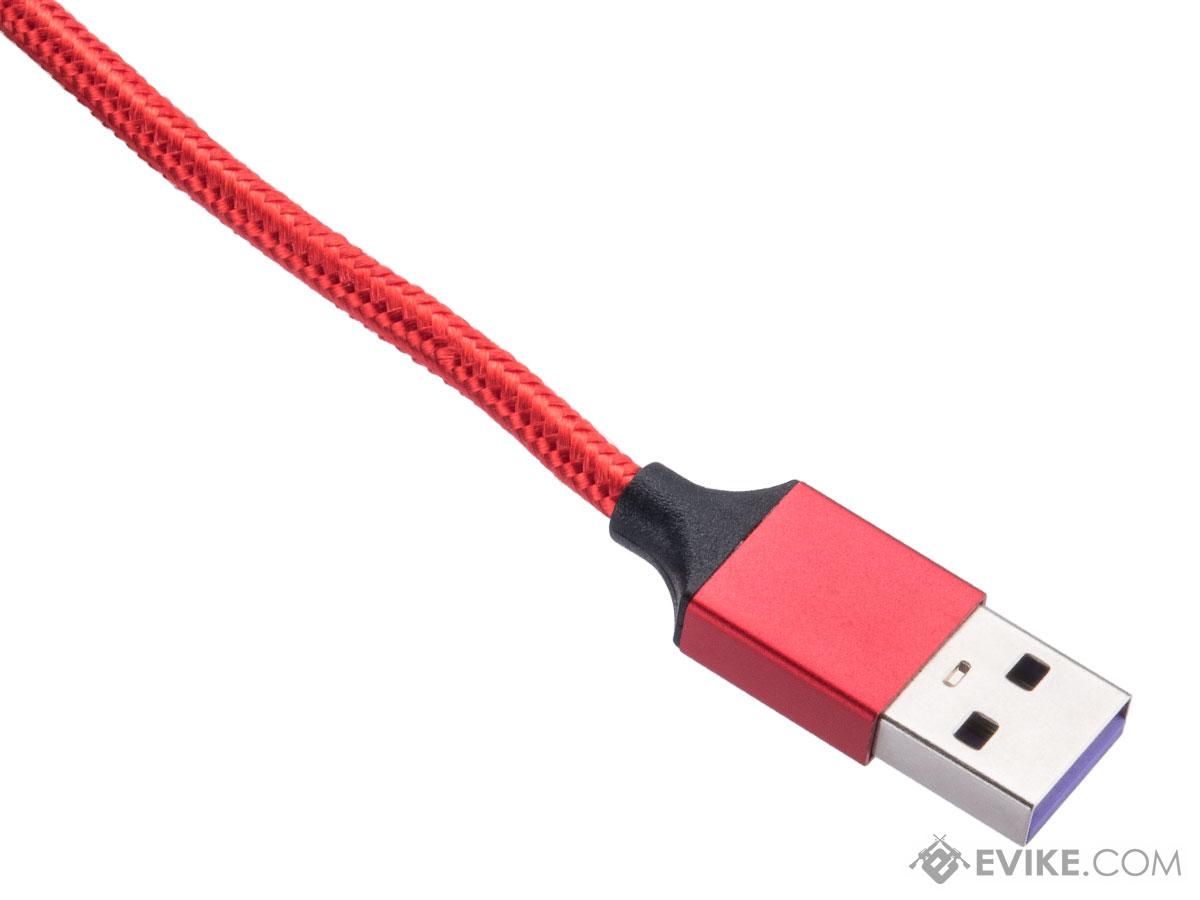 Evike.com Triple Plug Charging Cable (Color: Red), Evike Stuff, e-SWAGG