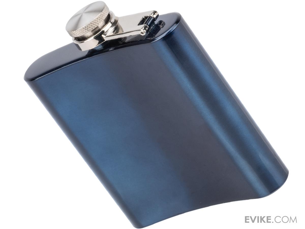 Evike.com 6oz Stainless Steel Beverage Flask (Color: Sapphire Blue ...