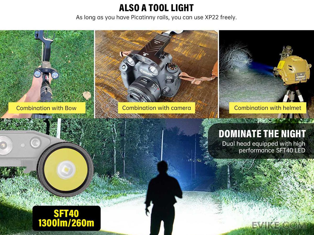 Evike.com XP22 Tactical Rail Mounted Scorpion Light by Brinyte ...