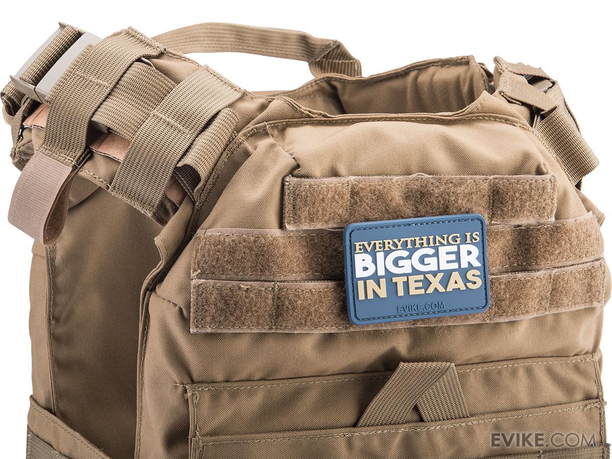Evike.com "Bigger in Texas" PVC Morale Patch, Tactical Gear/Apparel ...
