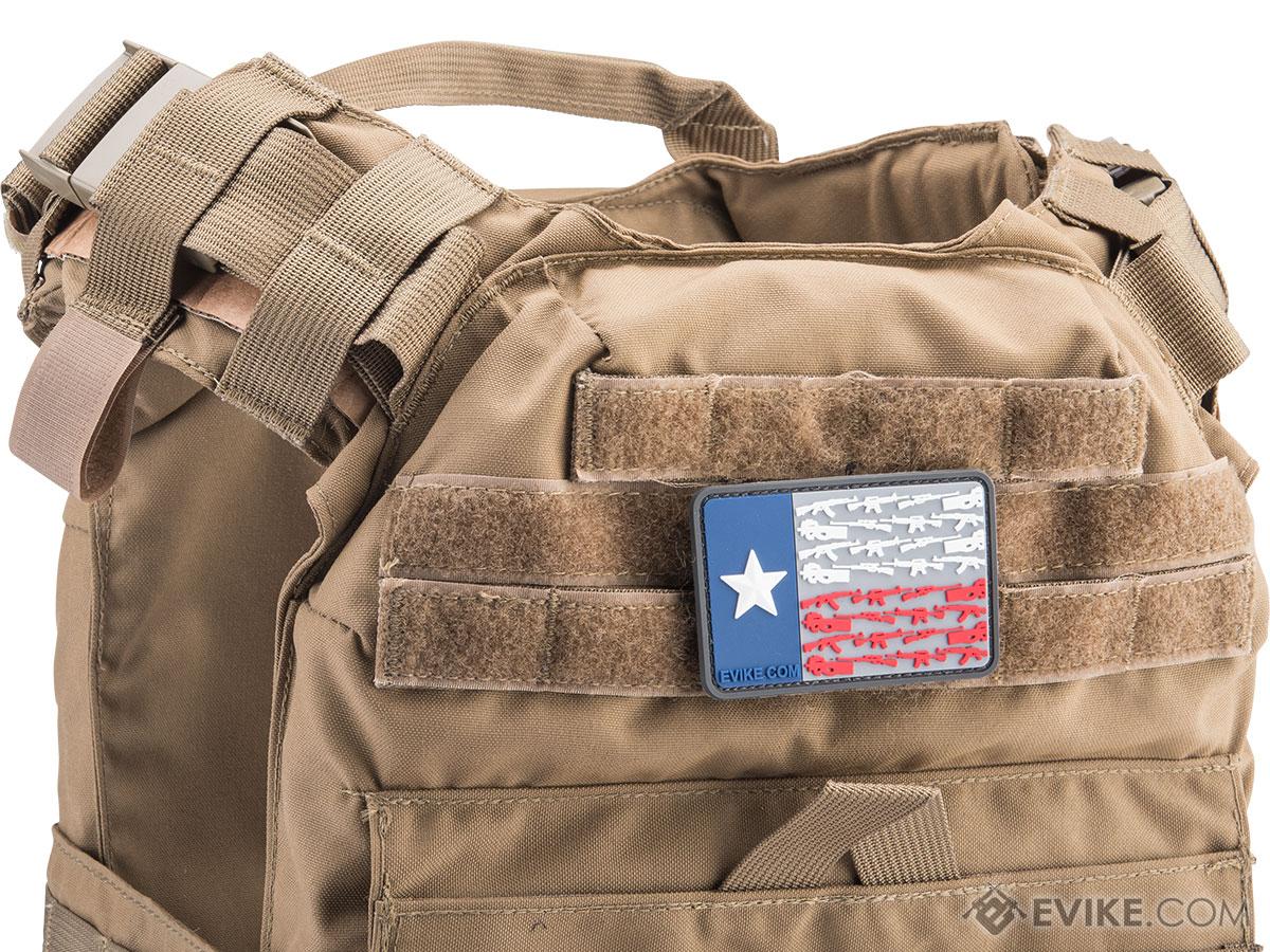 Evike.com "Texas Flag Guns" PVC Morale Patch, Tactical Gear/Apparel ...