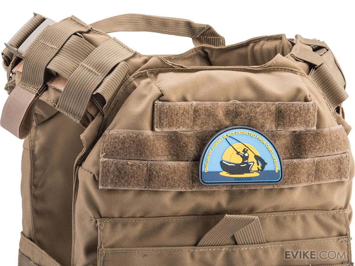 Evike.com "Time Spent Fishing" PVC Morale Patch, Tactical Gear/Apparel ...